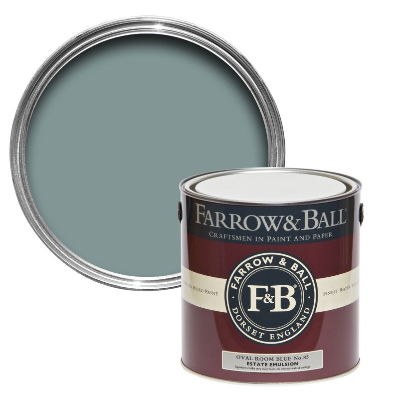 Farrow & Ball Estate Emulsion Oops Tin - Oval Room Blue - 2.5L ...