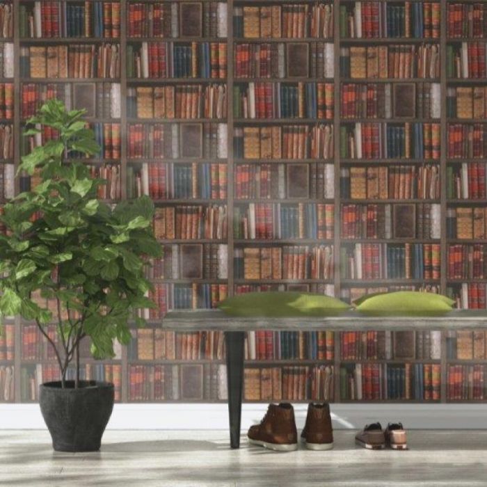 Library Bookcase Wallpaper Bookcase Wallpaper & Bookshelf Wall Murals