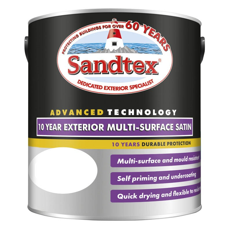 Sandtex 10 Year Exterior Multi-Surface Satin Paint | DCO – Decorating ...