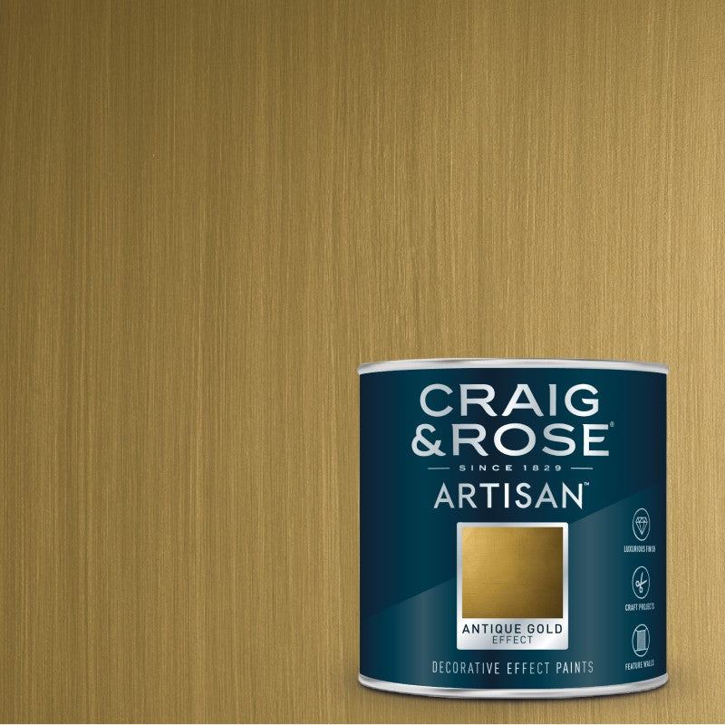 Craig & Rose Artisan Gold Effect Paint - Antique Gold | Craig and Rose ...