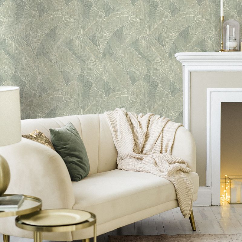 Anaya Textured Fern Leaf Wallpaper Belgravia Decor Decorating