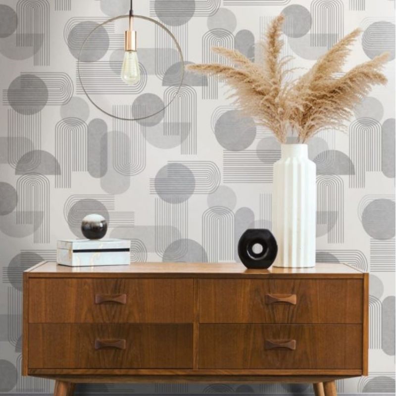 Arch Geo Retro Circle Wallpaper | Holden | Decorating Centre Online