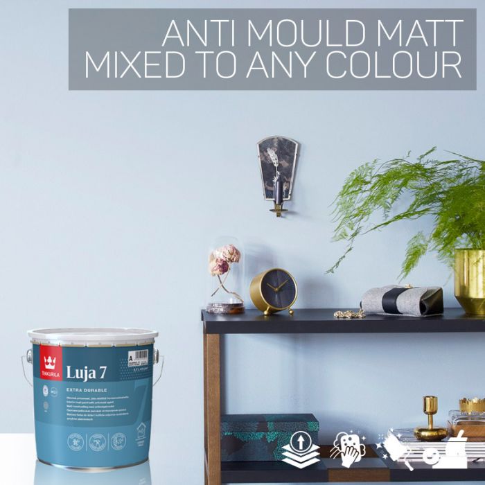 Tikkurila Luja 7 Scrubbable Matt - Colour Match – Decorating Centre Online