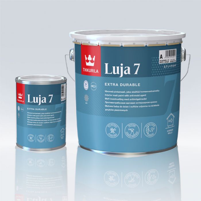 Tikkurila Luja 7 Scrubbable Matt - Colour Match – Decorating Centre Online