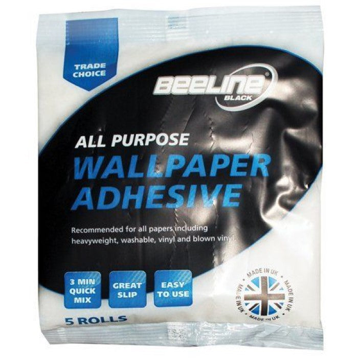 Beeline All Purpose Wallpaper Adhesive 5 Roll Pack | Wallpaper Paste ...