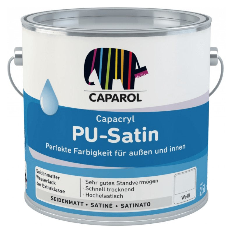 Caparol PU Satin - White – Decorating Centre Online