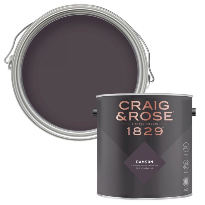 Craig & Rose 1829 Paint - Damson | Craig and Rose Paint – Decorating ...