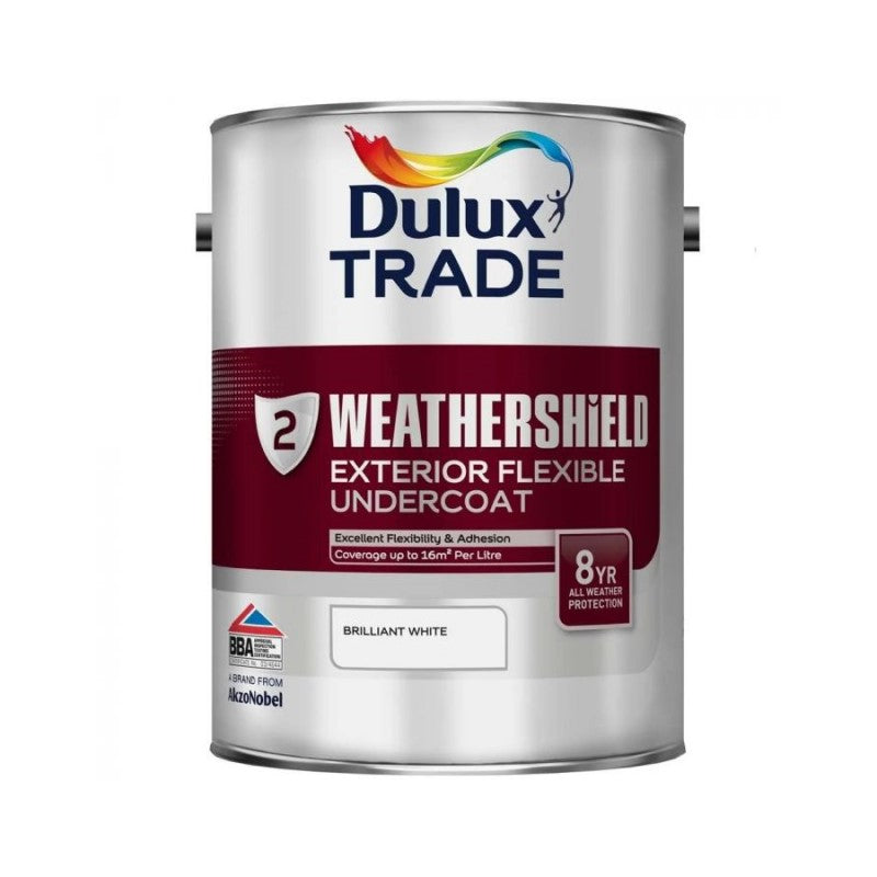 Dulux Trade Weathershield Exterior Flexible Undercoat (Oil-Based) - Br ...