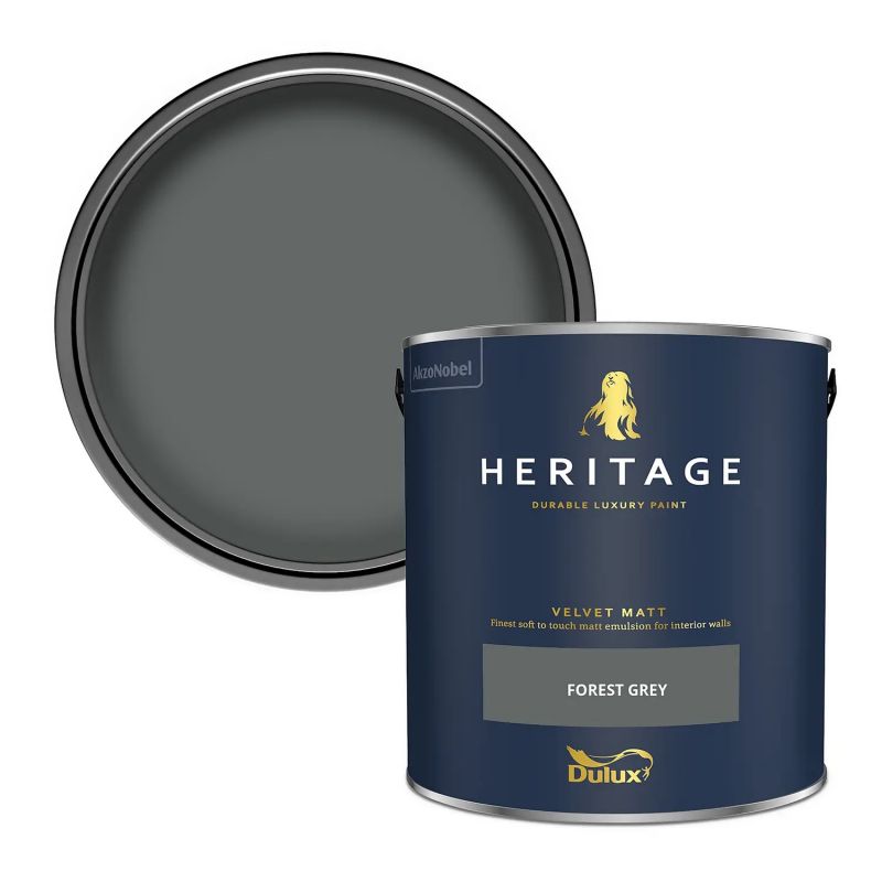 Dulux Heritage Matt Emulsion - Forest Grey | Dulux | Designer Colours ...