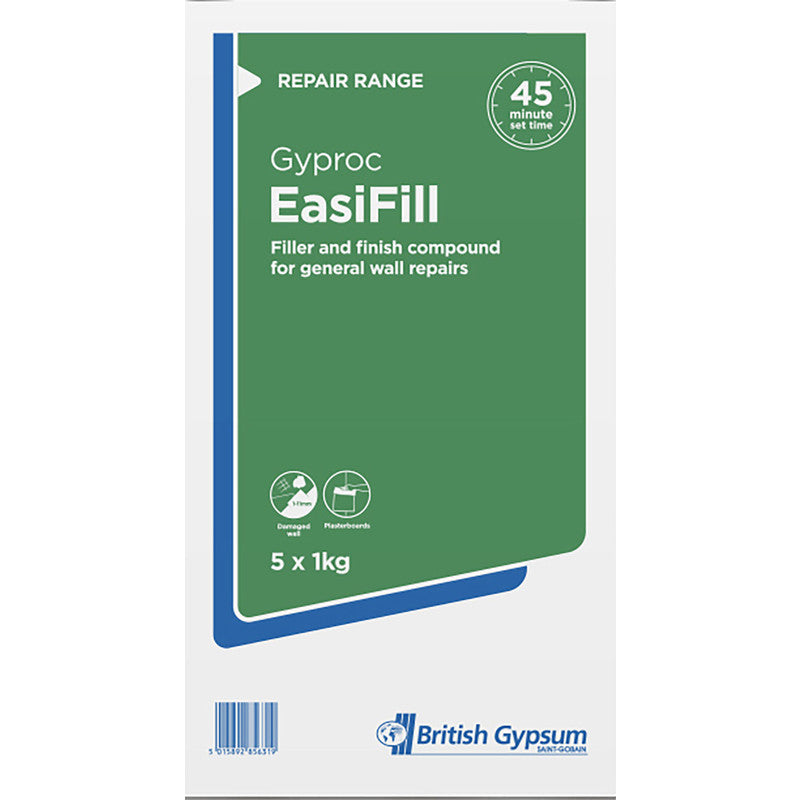 Gyproc EasiFill Filler 5kg (5x 1kg) | DCO – Decorating Centre Online
