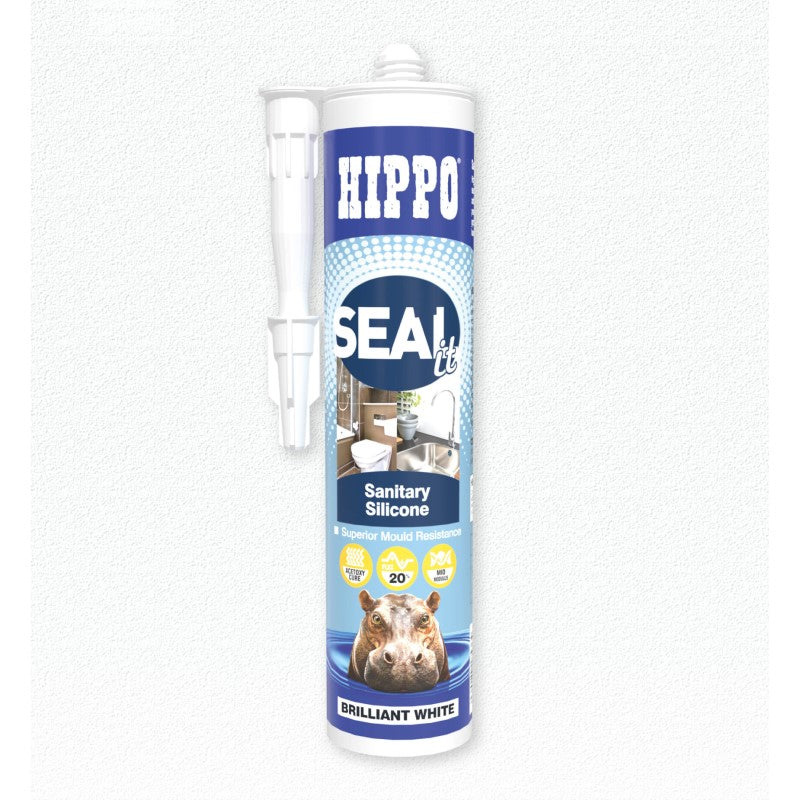 Hippo Seal It Sanitary Silicone | Sealing Silicone – Decorating Centre ...