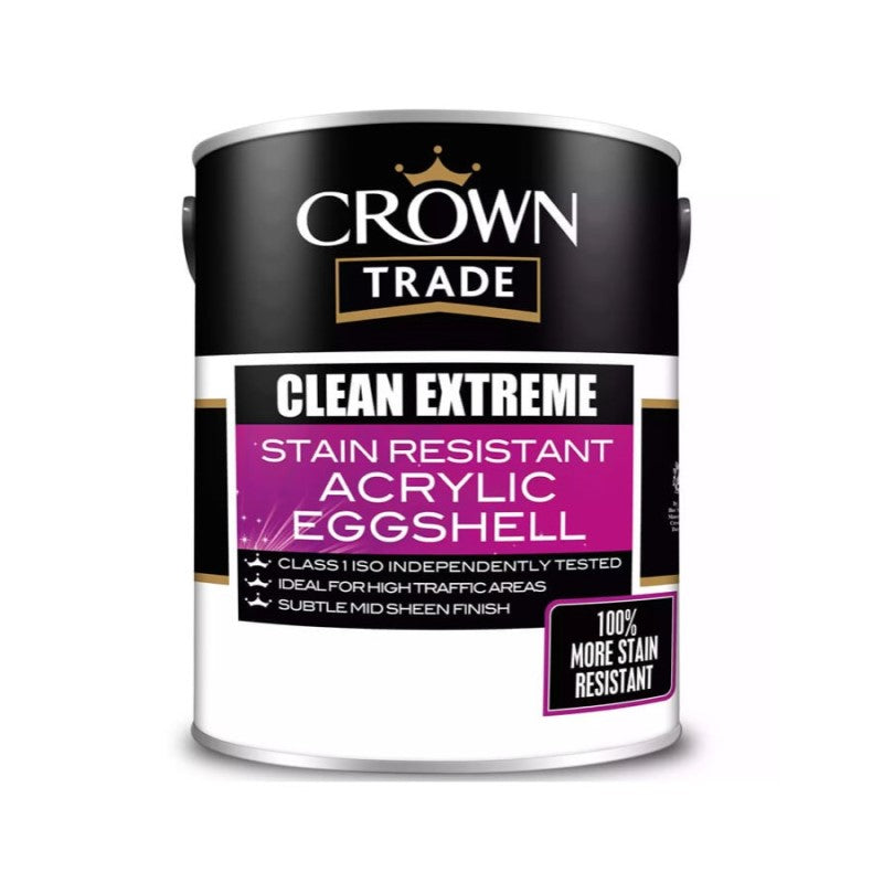 Crown Trade Clean Extreme Acrylic Eggshell - Colour Match | Crown Trade ...