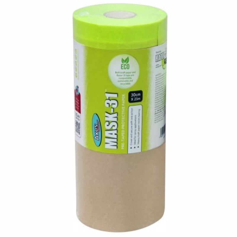 Axus Mask 31 Pre-Taped Protective Paper | Decorating Centre Online
