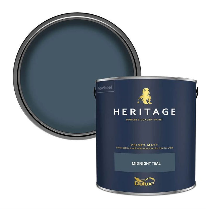 Dulux Heritage Matt Emulsion - Midnight Teal | Dulux | Designer Colours ...