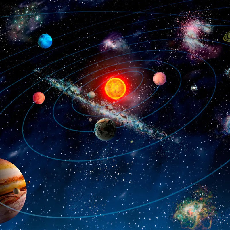 Origin Solar System Wall Mural Multi | Origin Murals – Decorating ...