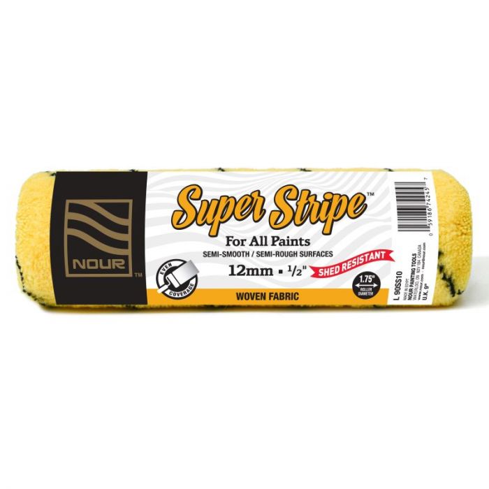 Nour Super Stripe Medium Pile Roller Sleeve 9" | Decorating Centre Online