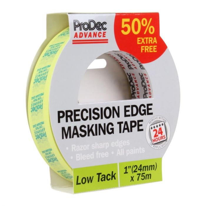 Prodec Advance Precision Edge Masking Tape - 50m (Plus 50% Free ...