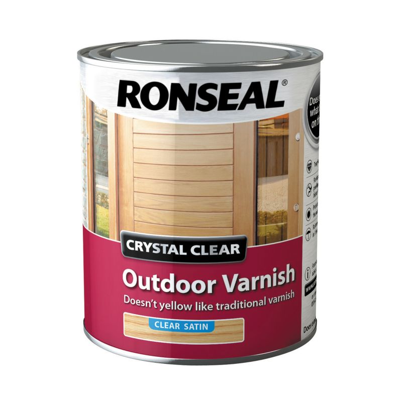 Ronseal Crystal Clear Outdoor Varnish | DCO – Decorating Centre Online