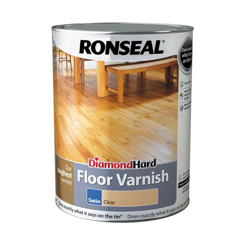 Ronseal Diamond Hard Floor Varnish | Woodcare – Decorating Centre Online