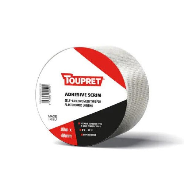 Toupret Adhesive Joint Scrim Tape - 90m | DCO – Decorating Centre Online