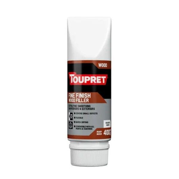 Toupret Fine Finish Wood Filler - White - 400g – Decorating Centre Online