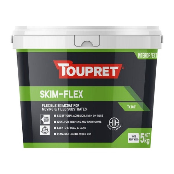 Toupret Skim-Flex TX 140 Flexible Filler 5kg | Decorating Centre Online